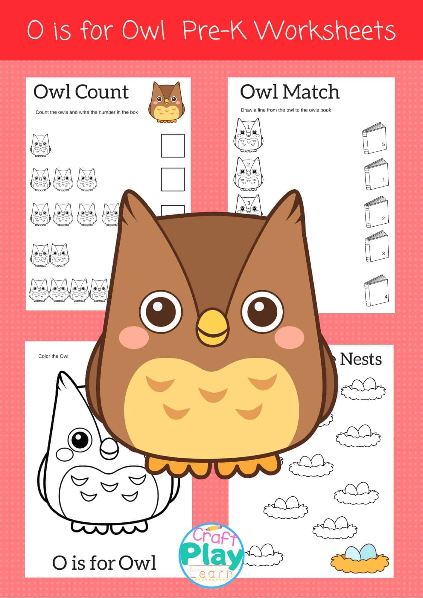 Letter O Worksheets For Preschool Kids Craft Play Learn