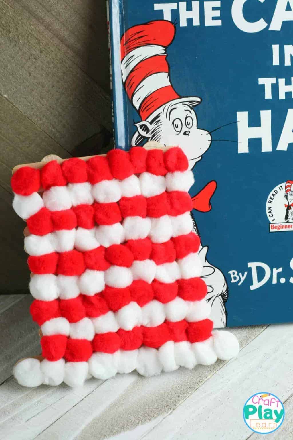 Easy Cat In The Hat Preschool Craft - Craft Play Learn