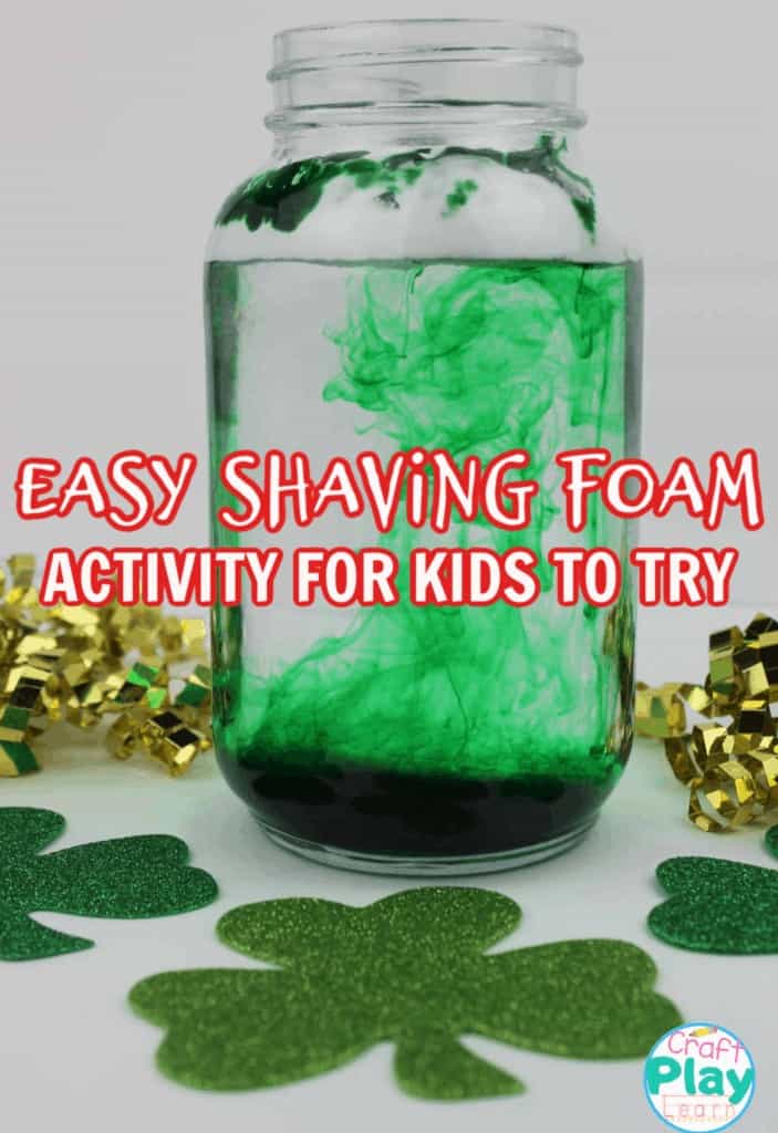 Saint Patrick's Day Activity: Shaving Cream Rain - Craft Play Learn