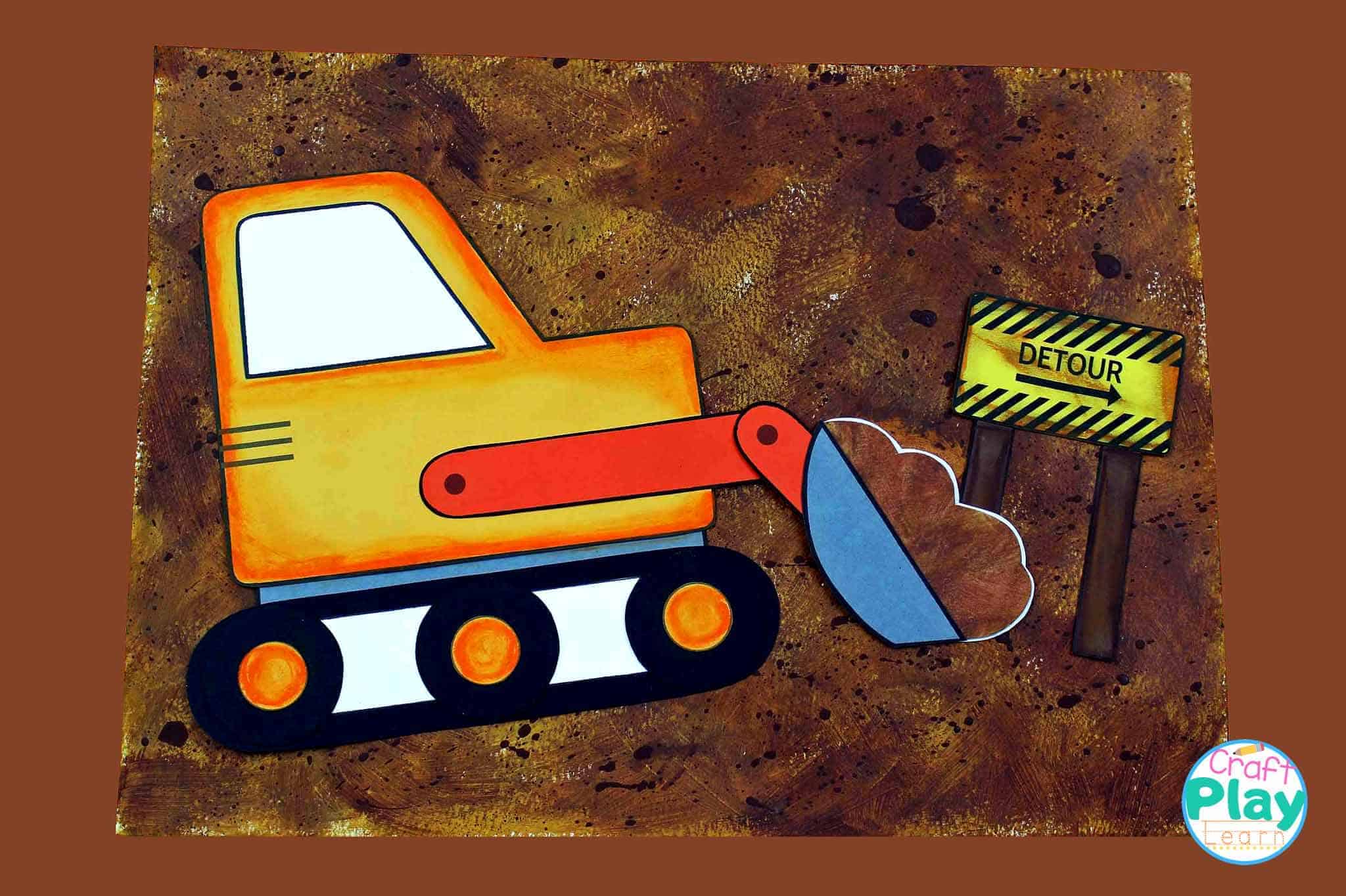 Construction Vehicles Art Projects For Kids - Craft Play Learn