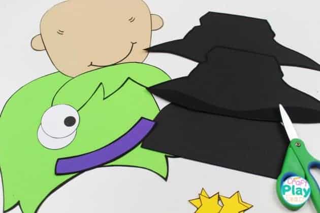 Halloween Witch Craft And Writing Prompts Activity - Craft Play Learn