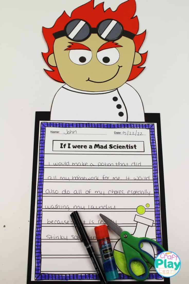 Super Fun Mad Scientist Craft With Writing Prompts - Craft Play Learn