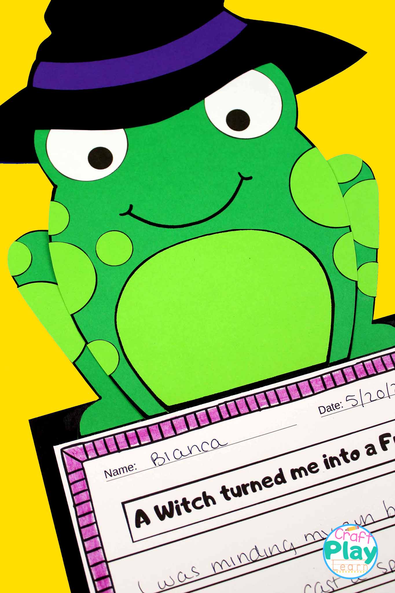 Halloween Frog Activity And Easy Kids Craft - Craft Play Learn