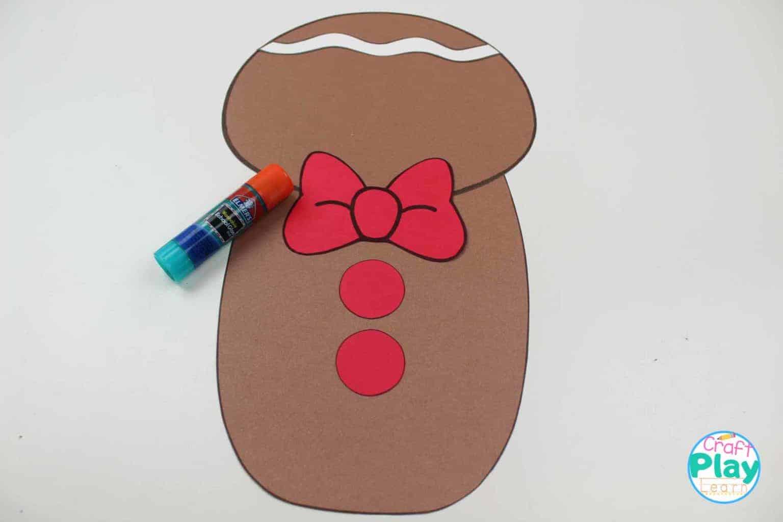 Gingerbread Craft: Gingerbread Man With Accordion Legs Craft Play Learn