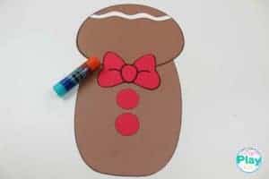 Gingerbread Craft: Gingerbread Man With Accordion Legs Craft Play Learn