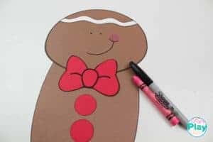 Gingerbread Craft: Gingerbread Man With Accordion Legs Craft Play Learn