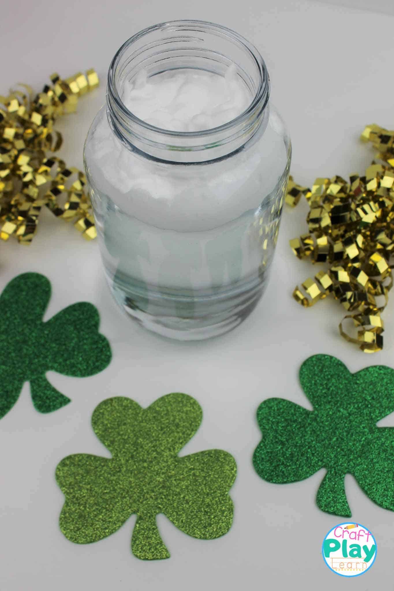 Saint Patrick's Day Activity: Shaving Cream Rain - Craft Play Learn