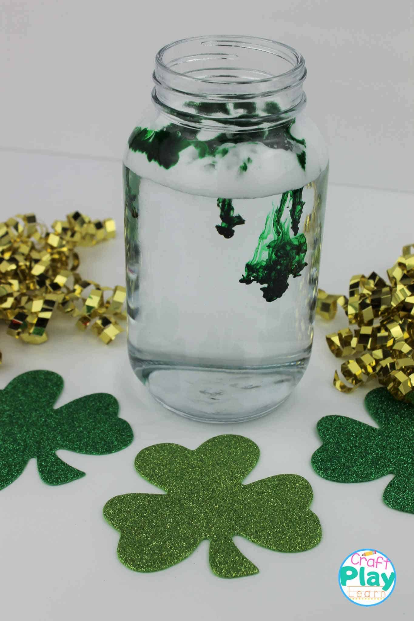 Saint Patrick's Day Activity: Shaving Cream Rain - Craft Play Learn