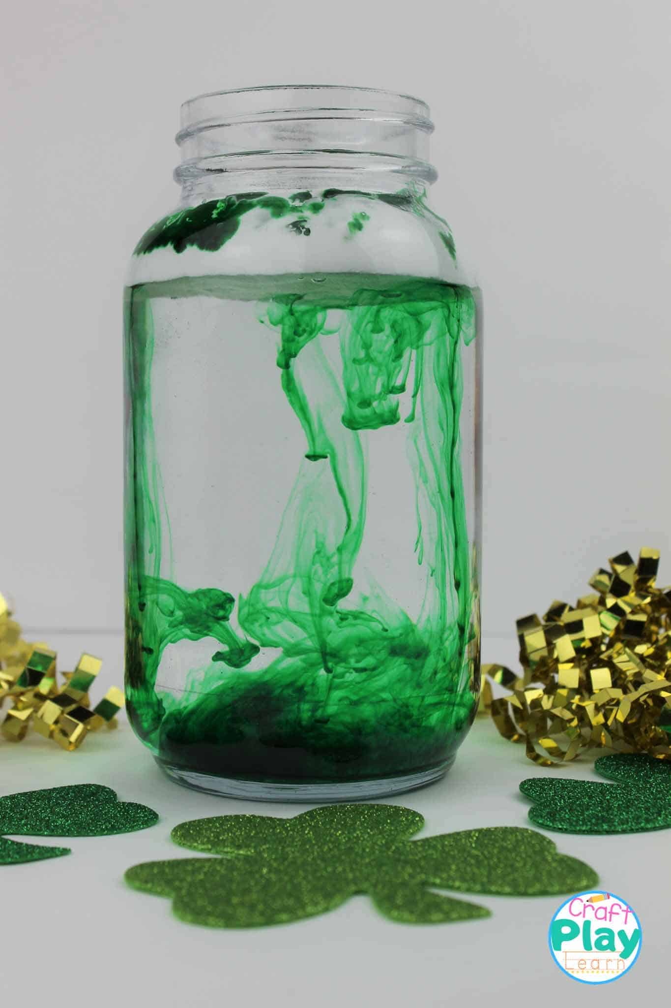 Saint Patrick's Day Activity: Shaving Cream Rain - Craft Play Learn