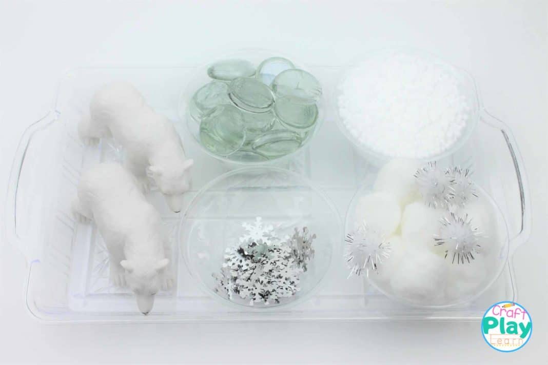 Polar Bear Sensory Bin for Kids - Craft Play Learn