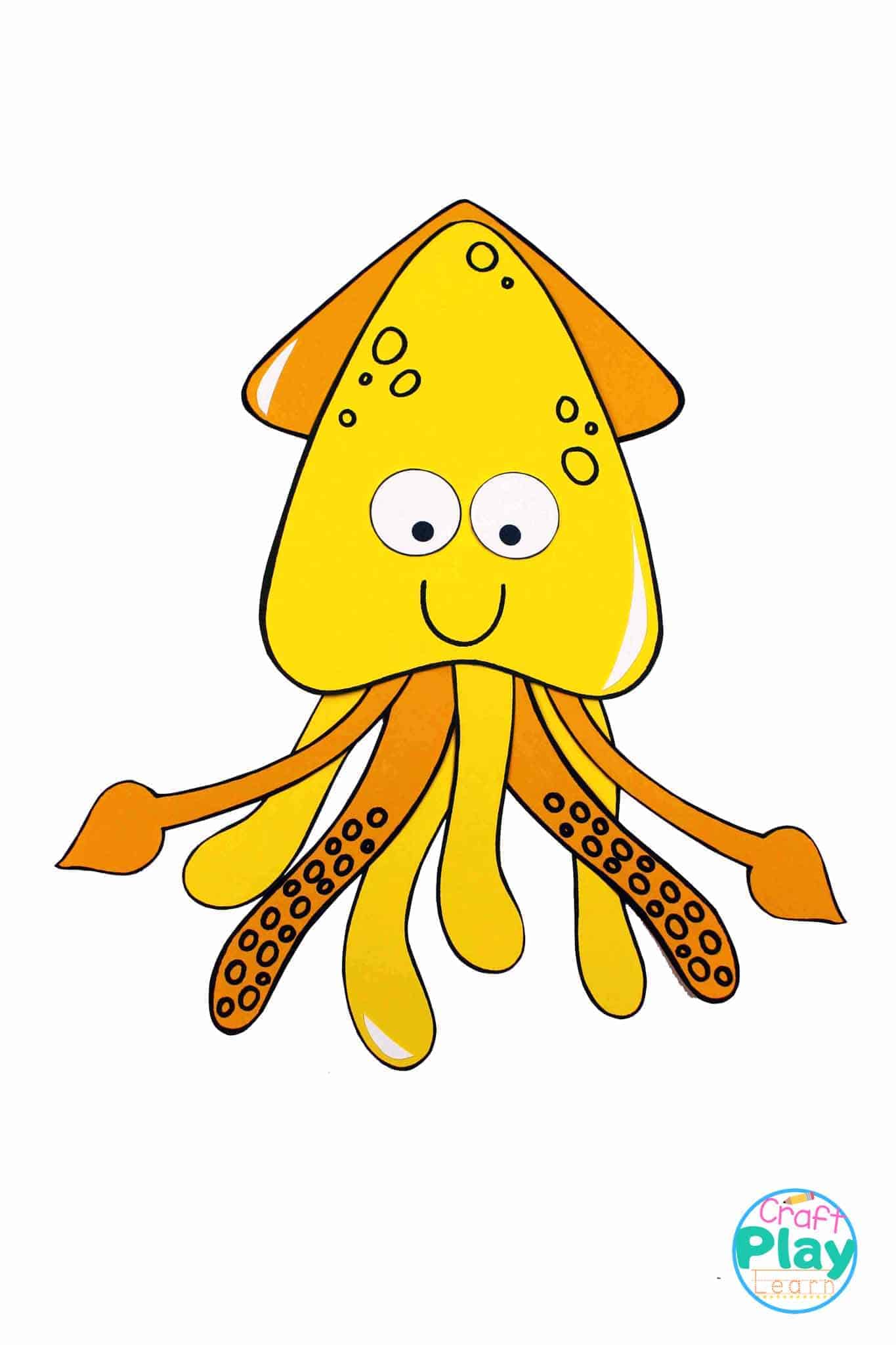 Giant Squid Art Project For Kids Craft - Craft Play Learn