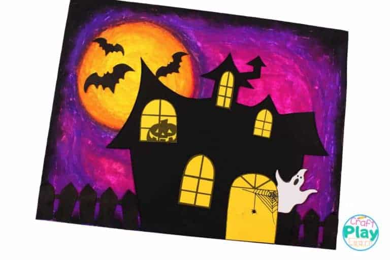 DIY Haunted House: Purple House - Craft Play Learn