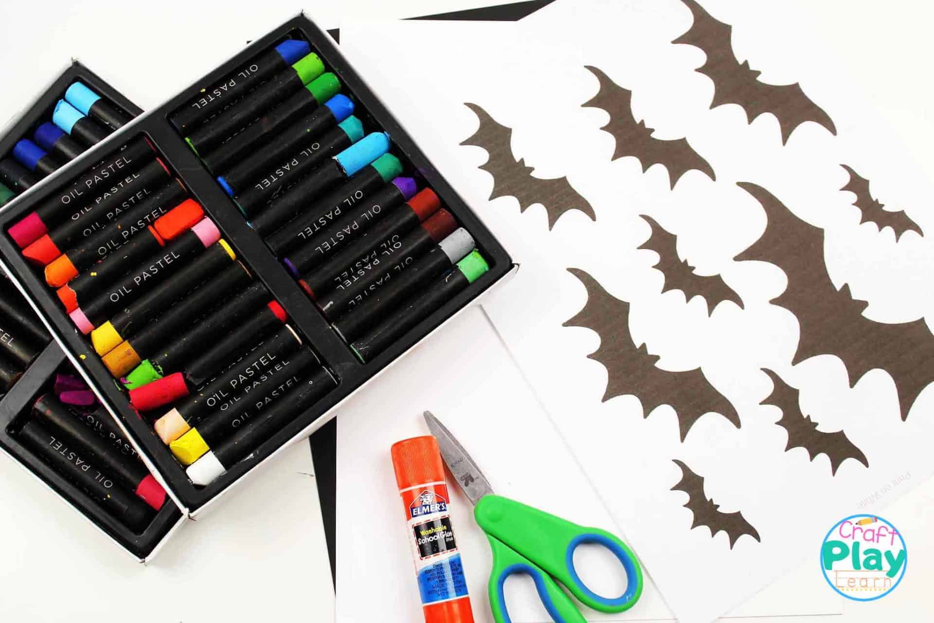 Halloween Bat Art Project For Kids - Craft Play Learn