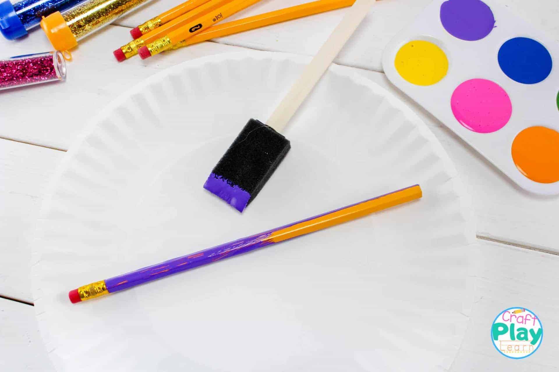 Painted Pencil Craft for Young Kids - Craft Play Learn