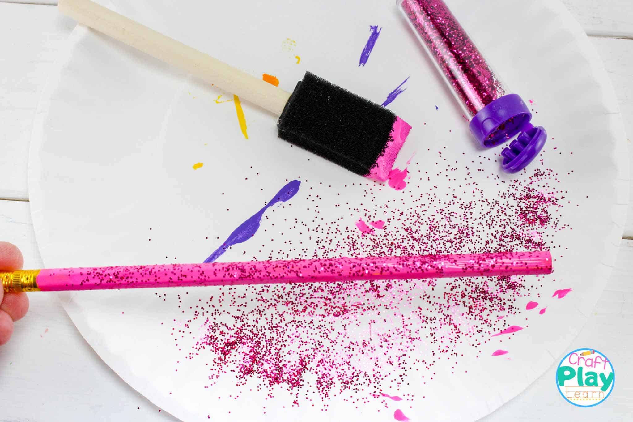 Painted Pencil Craft for Young Kids - Craft Play Learn