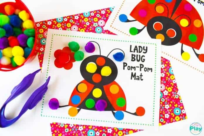 Color Sorting Ladybug Activity For Kids - Craft Play Learn