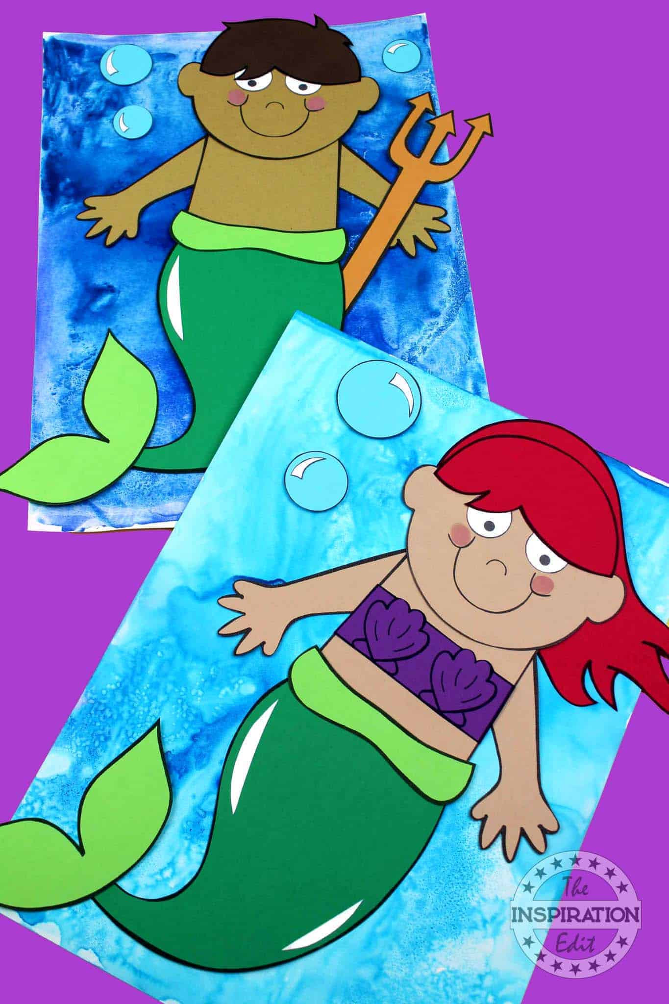Letter M Worksheets For Preschool Kids And Mermaid Activities - Craft ...