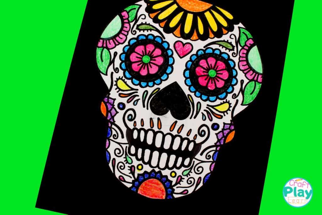 Day Of The Dead Sugar Skull Paper Craft - Craft Play Learn