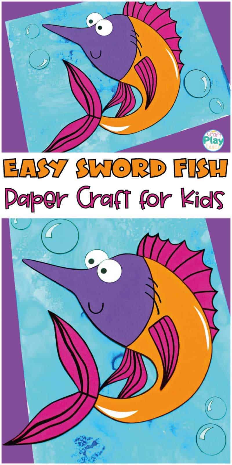 Swordfish Craft For Kids To Make - Craft Play Learn