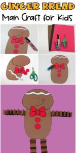 Gingerbread Craft: Gingerbread Man With Accordion Legs Craft Play Learn