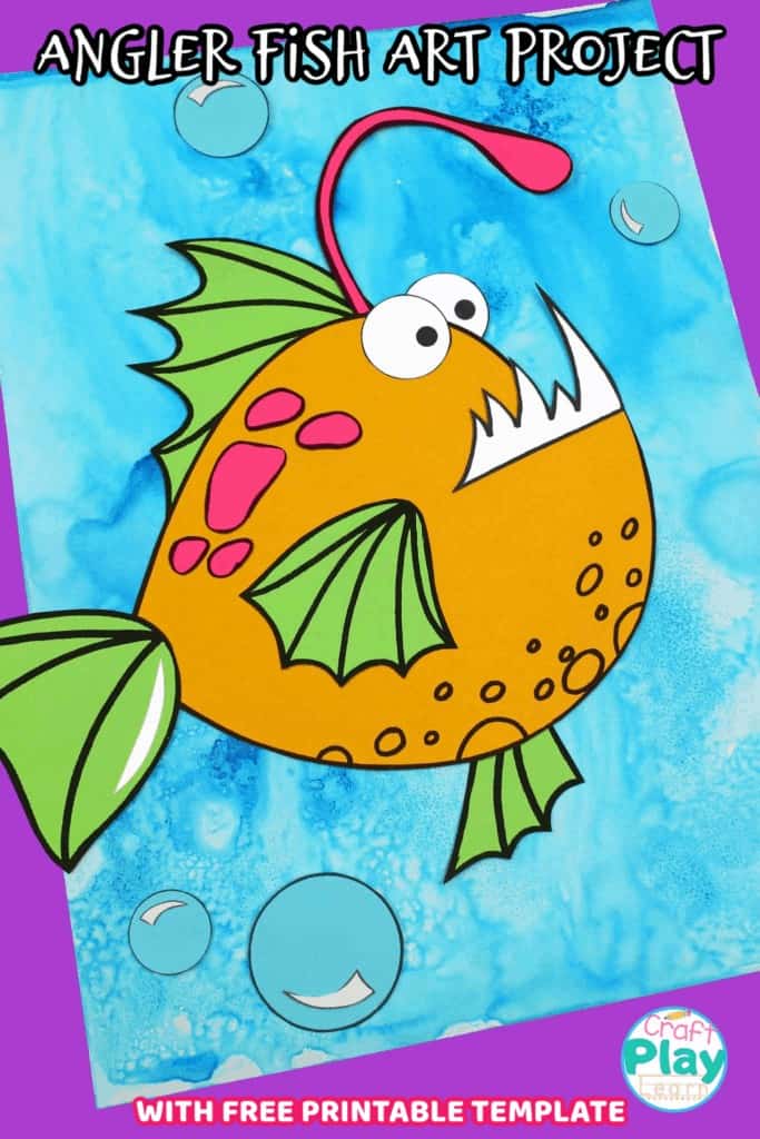 Angler Fish Craft Project For Kids - Craft Play Learn