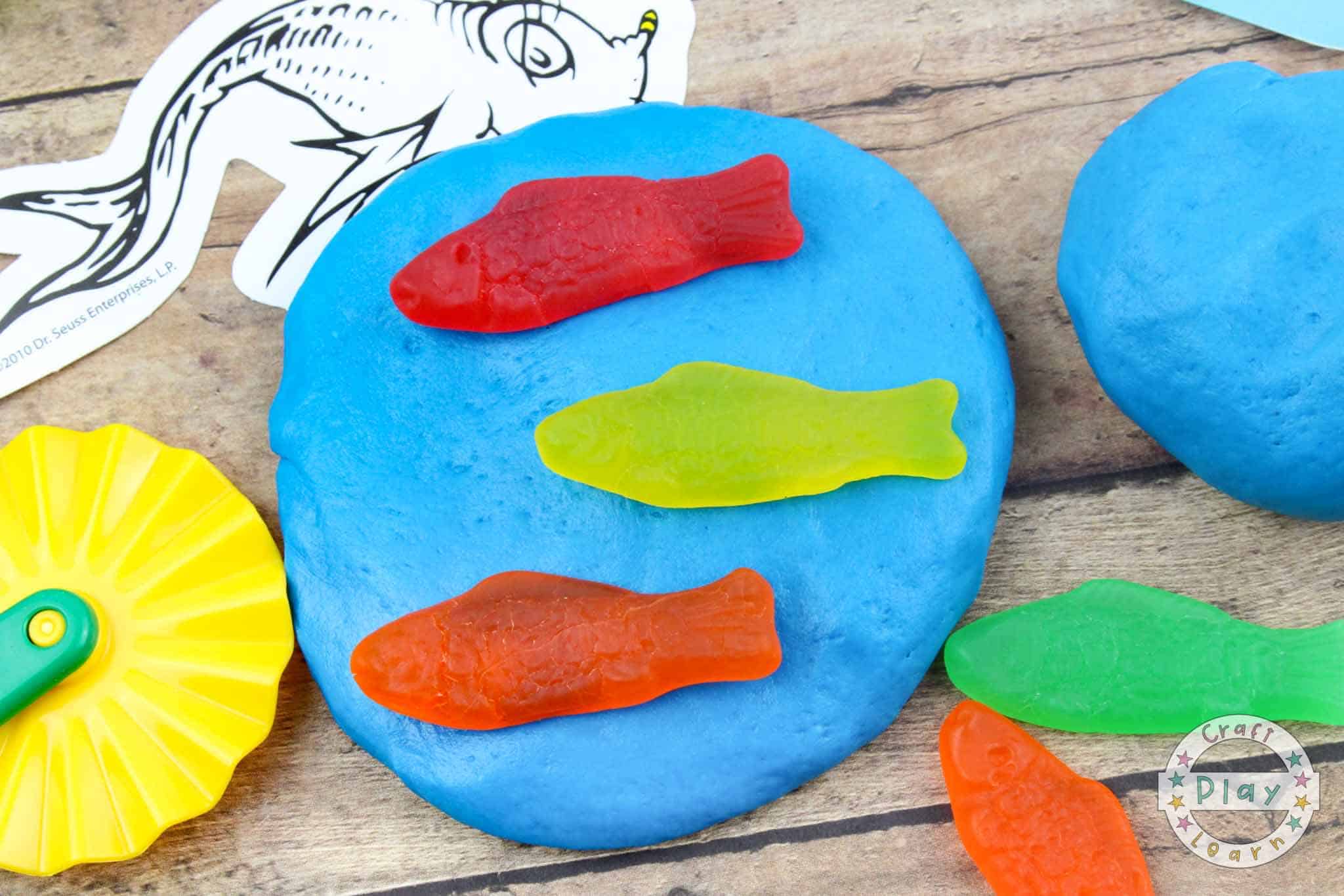 One Fish Two Fish Dr Seuss Playdough Recipe - Craft Play Learn