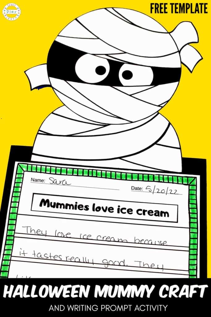 Mummy Craft Activity And Writing Project - Craft Play Learn