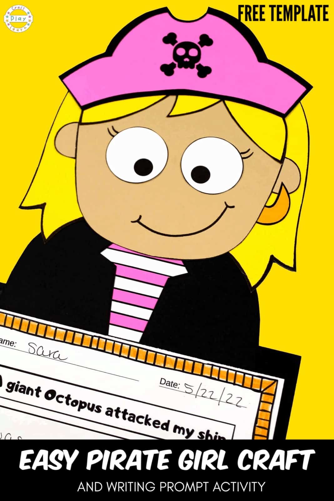 Halloween Printable Activities: Fun Cat Girl Line Study - Craft Play Learn