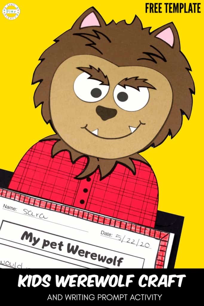 Printable Halloween Crafts: The Werewolf - Craft Play Learn