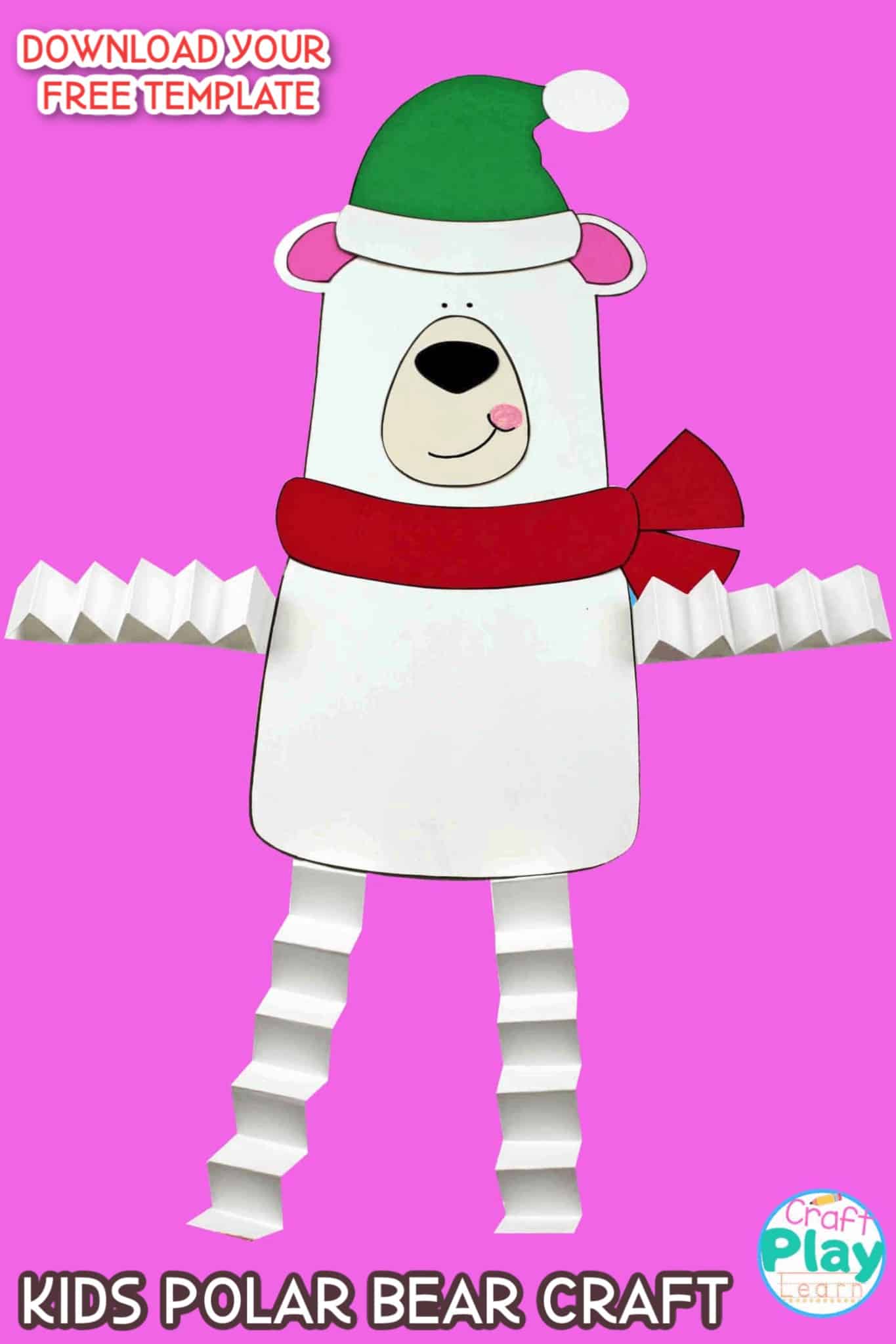 Polar Bear Craft For Preschool Kids - Craft Play Learn