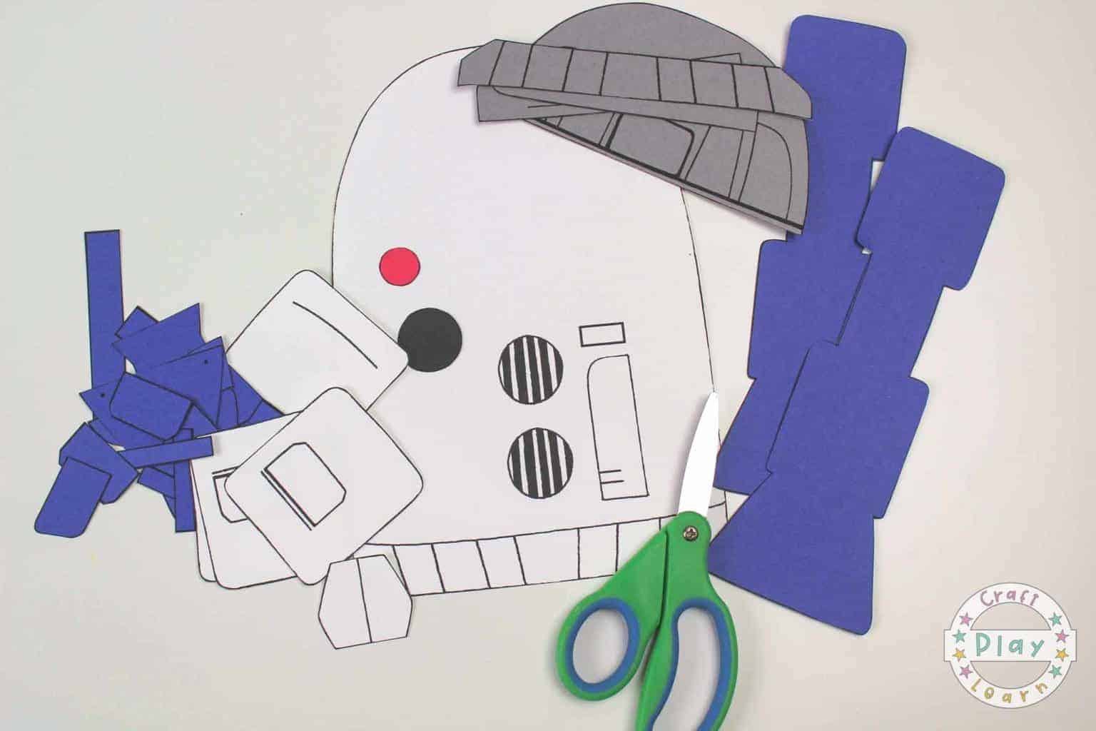 Star Wars R2D2 Robot Craft For Kids - Craft Play Learn