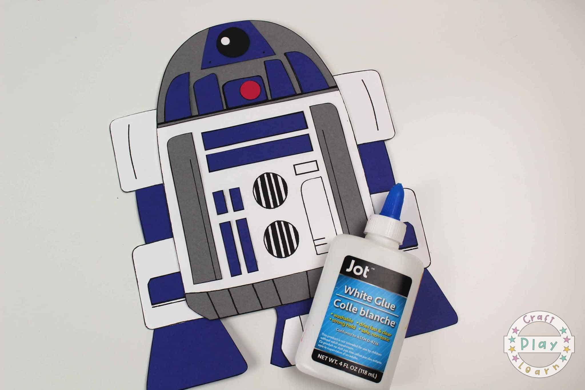 Star Wars R2D2 Robot Craft For Kids - Craft Play Learn