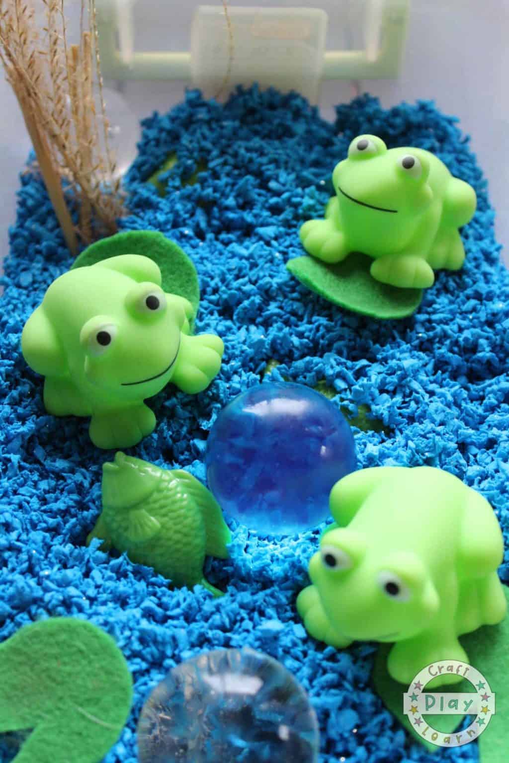 Fun Frog Sensory Bin For Toddlers - Craft Play Learn