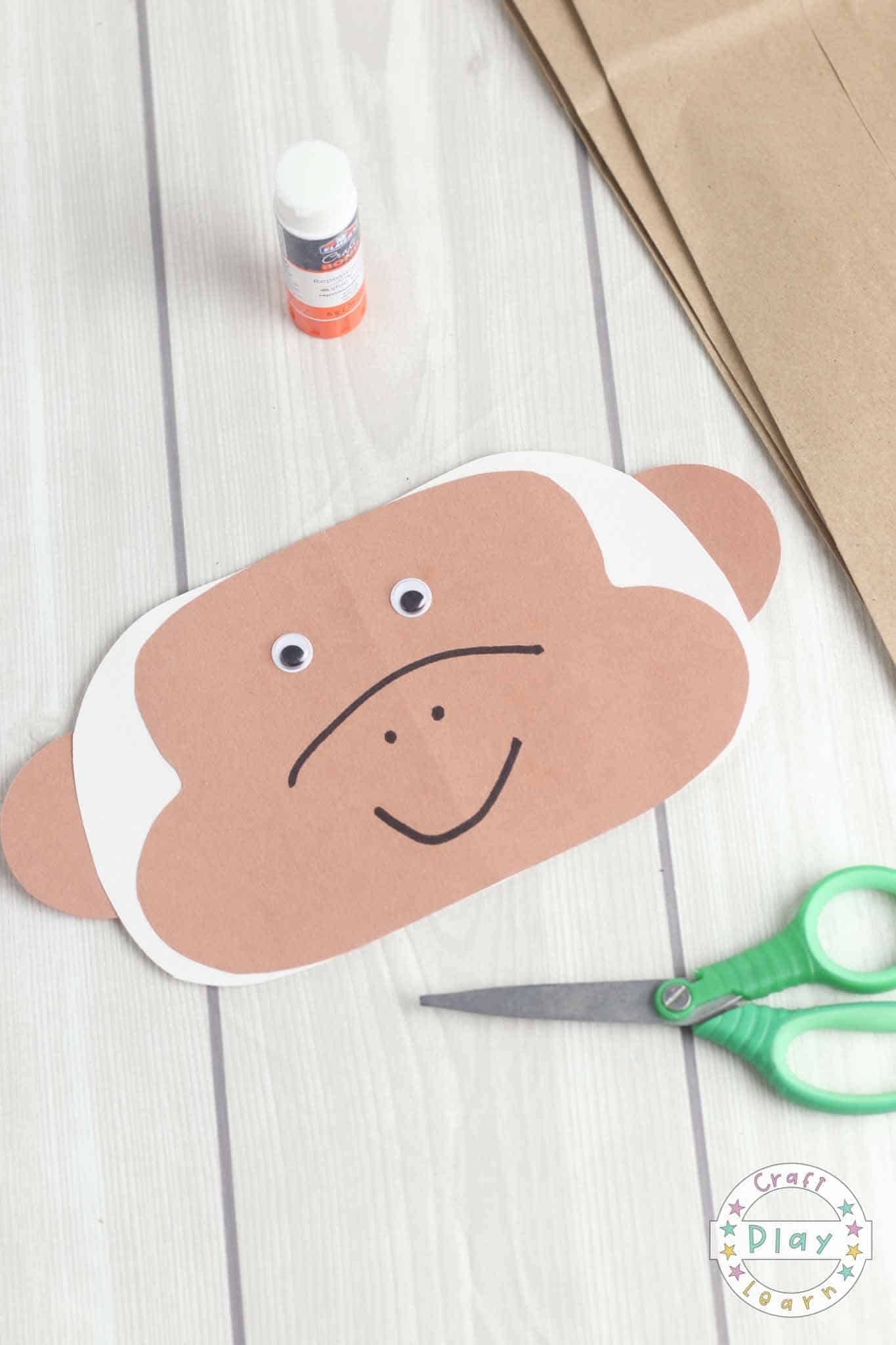 DIY Paper Monkey Craft For Kids - Craft Play Learn