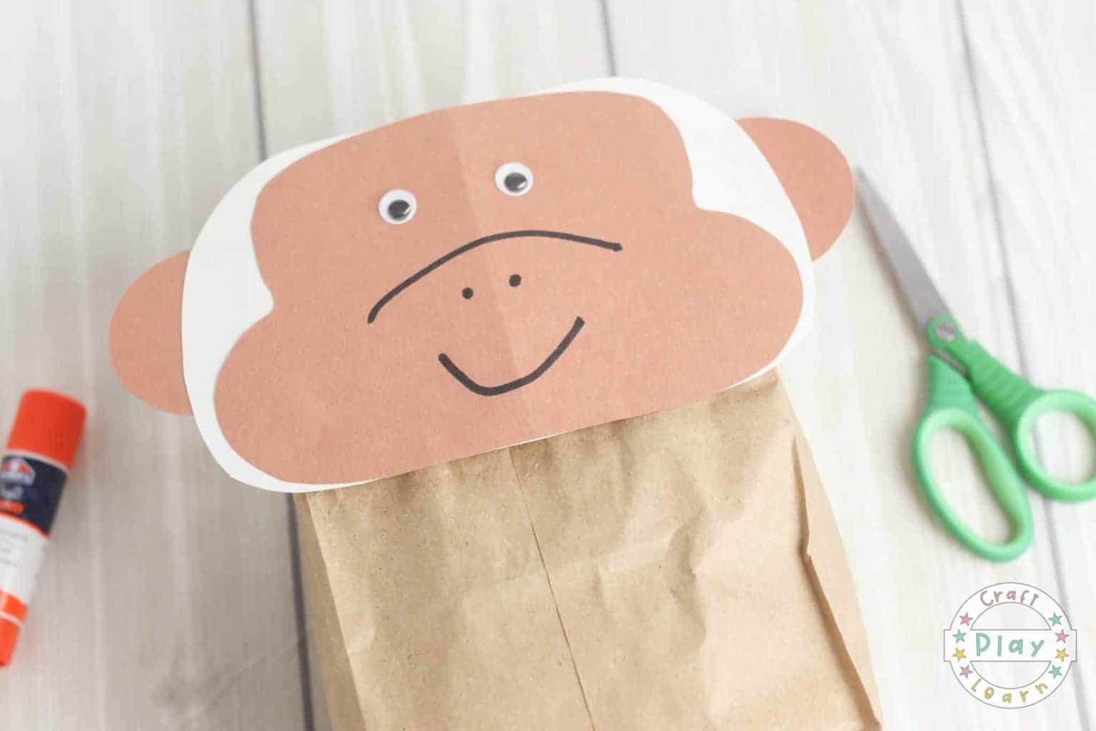 DIY Paper Monkey Craft For Kids - Craft Play Learn