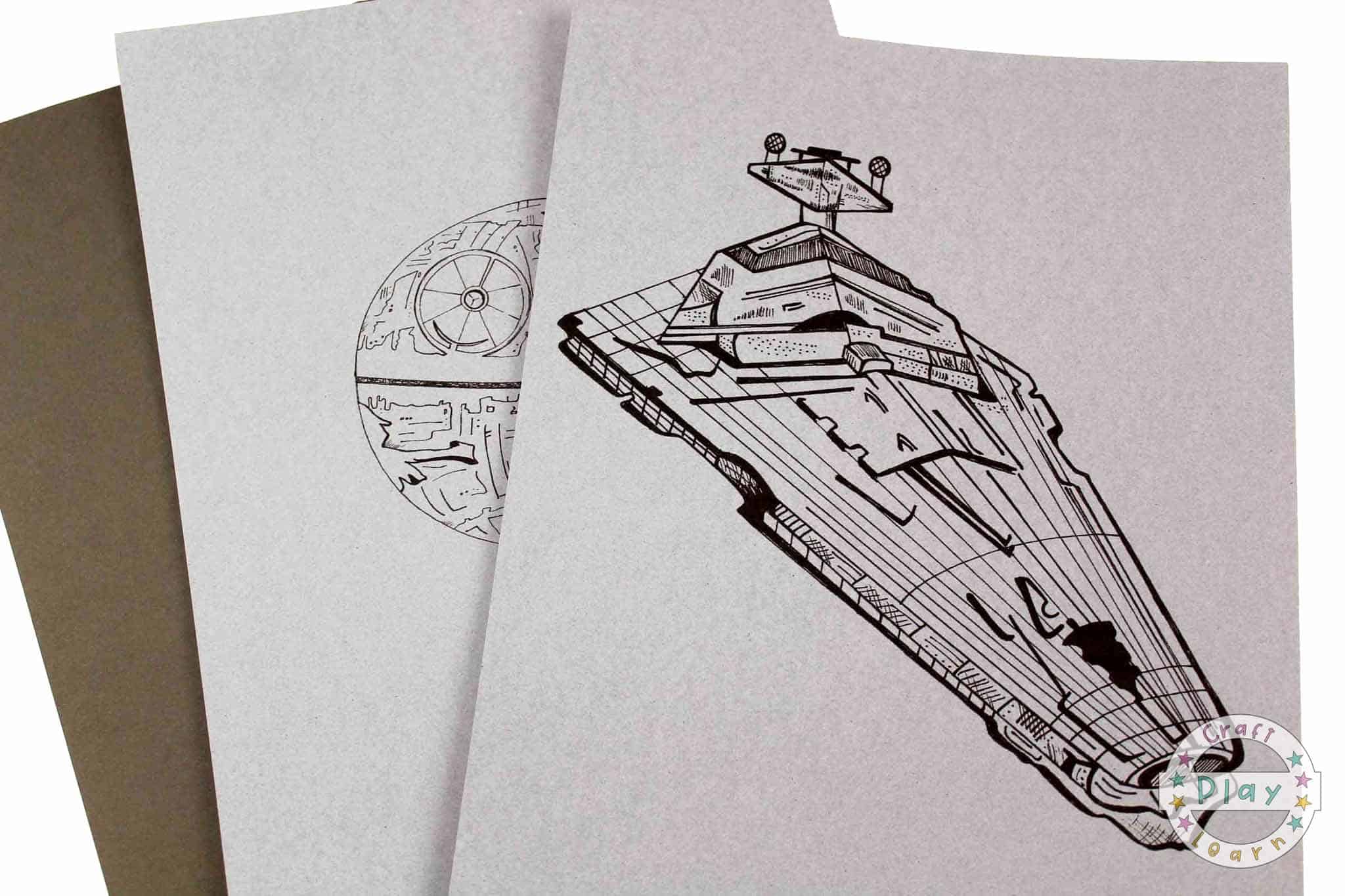 Star Wars Star Destroyer Art Project - Craft Play Learn