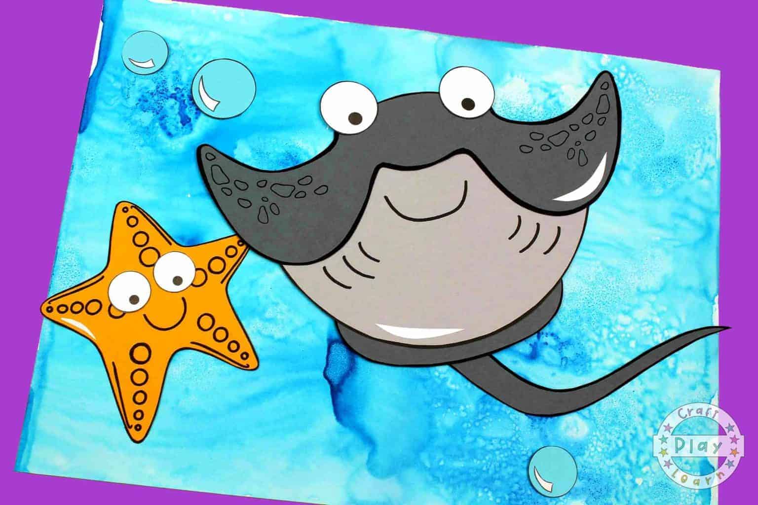 Easy Stingray Craft For Kids - Craft Play Learn By The Inspiration Edit