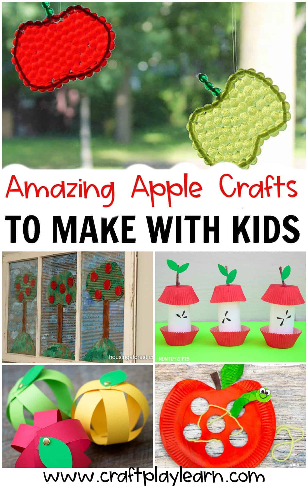 Easy Apple Crafts For Preschoolers Craft Play Learn