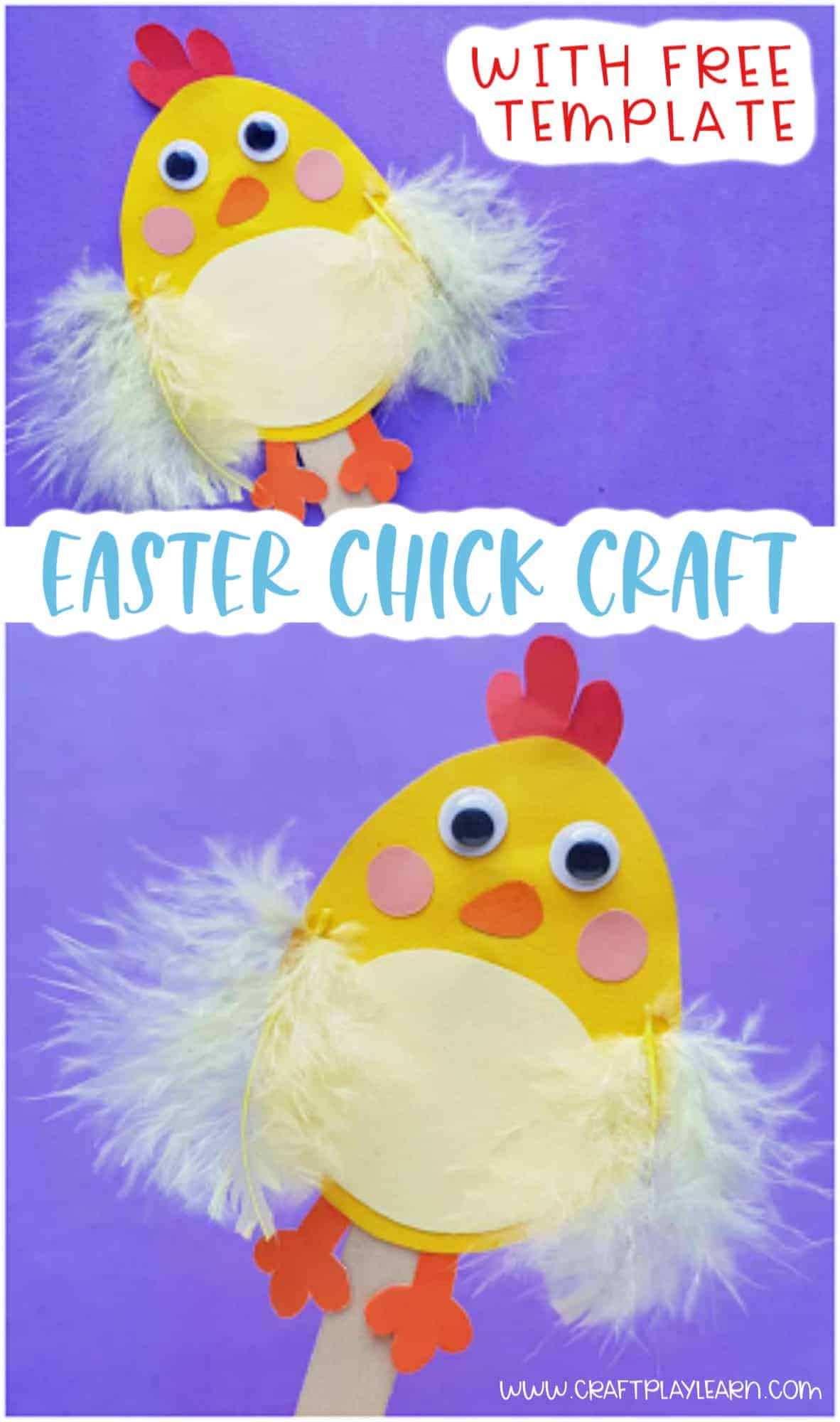 Easter Chick Paper Craft - Craft Play Learn