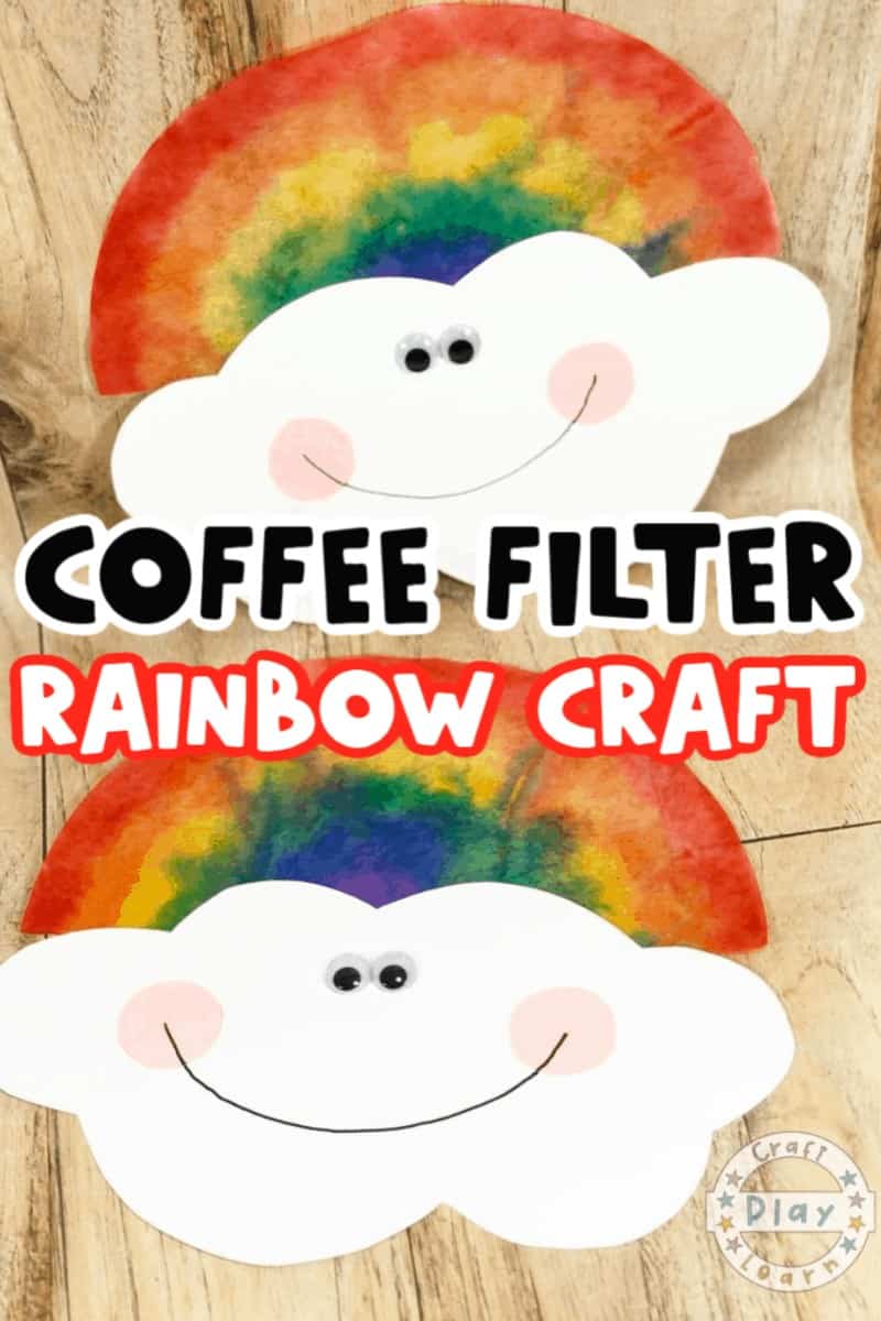 Rainbow Coffee Filter Art For Kids - Craft Play Learn
