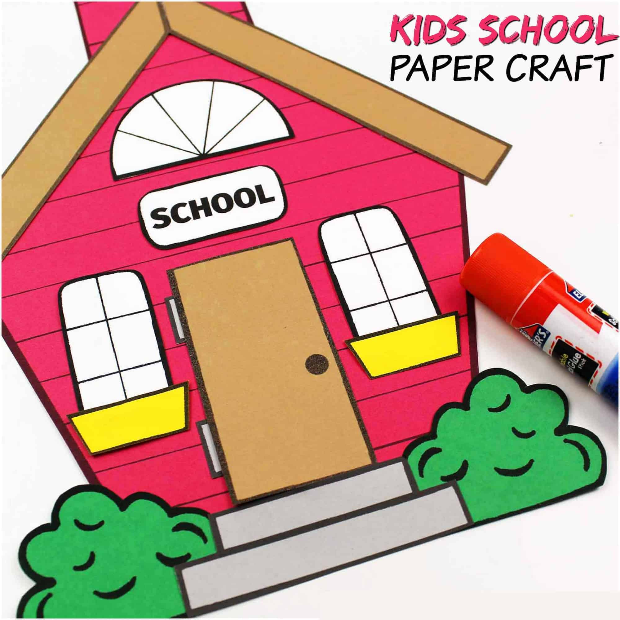 Easy School Paper Craft For Kids To Make - Craft Play Learn