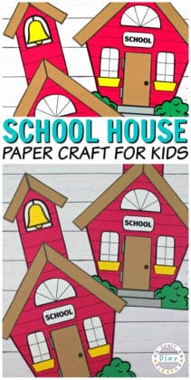 Easy School Paper Craft For Kids To Make - Craft Play Learn