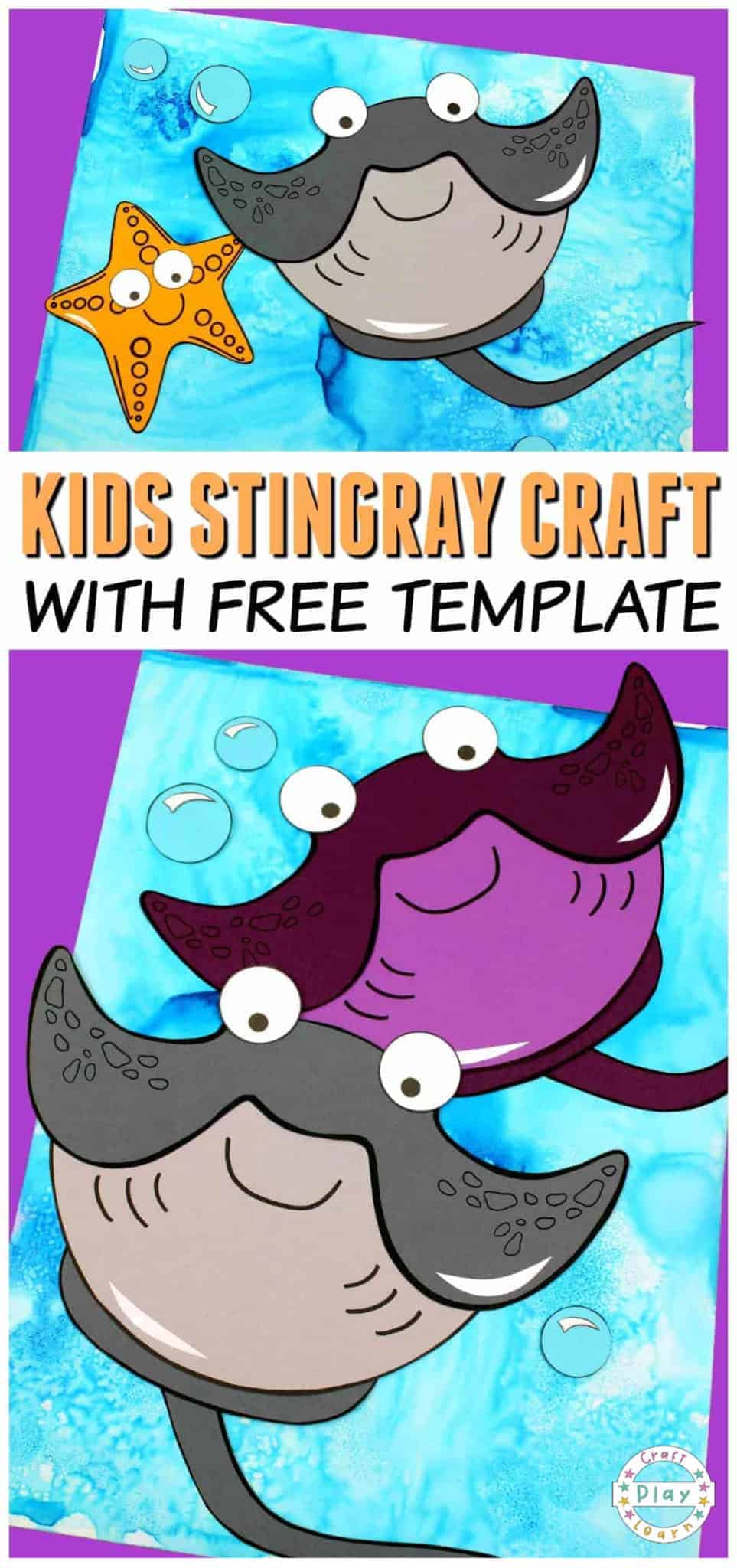 Easy Stingray Craft For Kids - Craft Play Learn By The Inspiration Edit