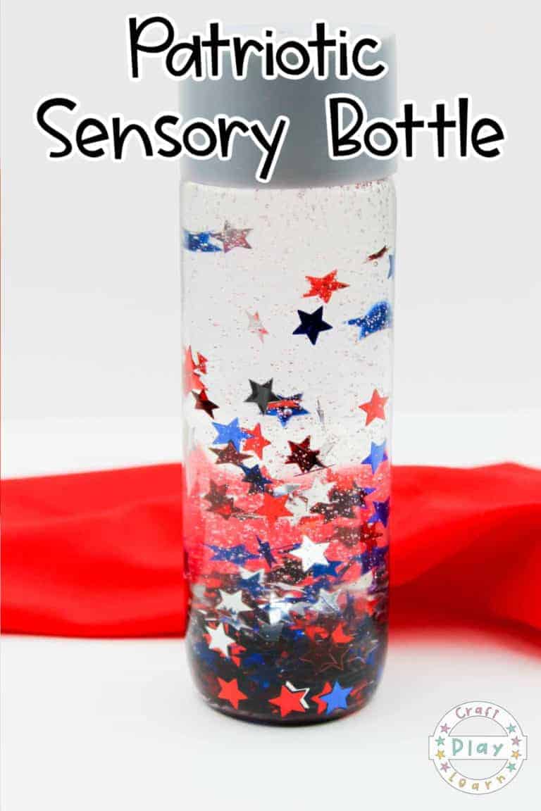 Memorial Day Sensory Bottle For Kids - Craft Play Learn