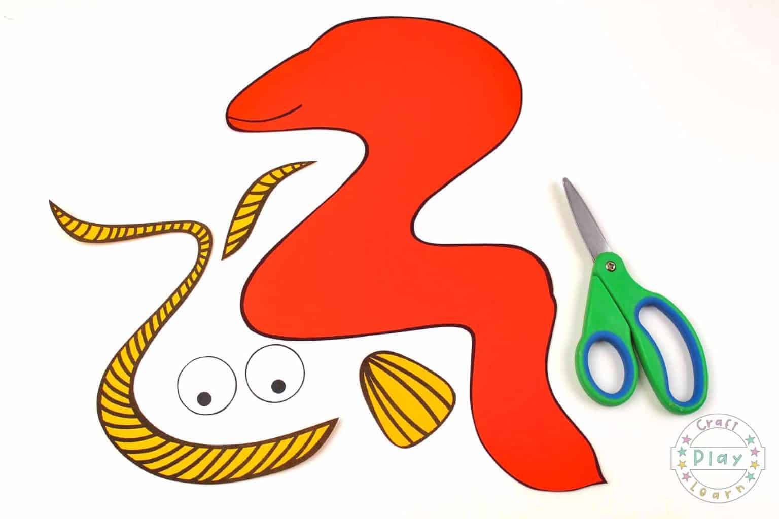 Printable Eel Craft For Kids - Craft Play Learn