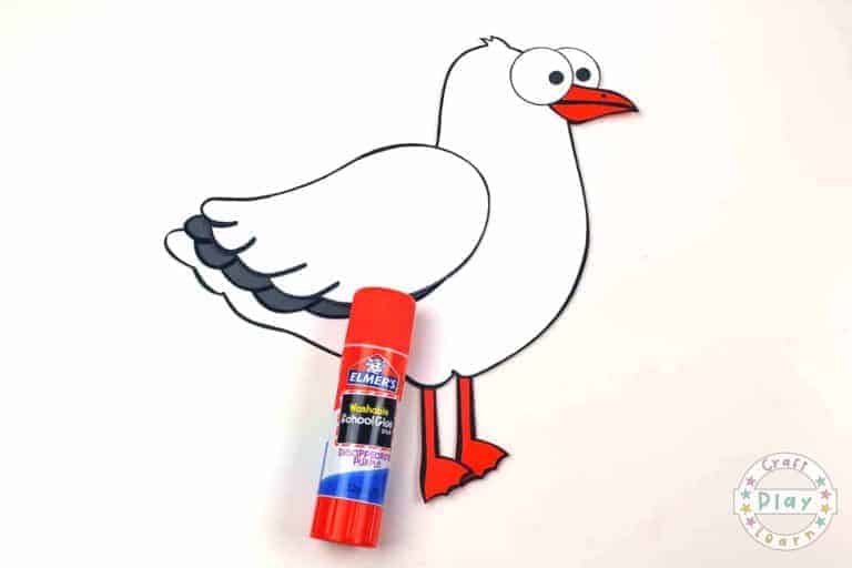 Kids Seagull Art And Craft Project - Craft Play Learn