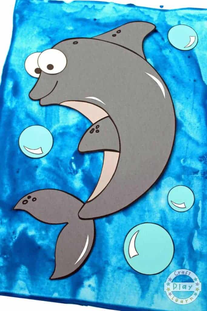 Cute Dolphin Art Project For Kids - Craft Play Learn