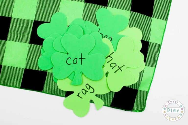 Shamrock Rhyming Words Activity Best for K-1 - Craft Play Learn
