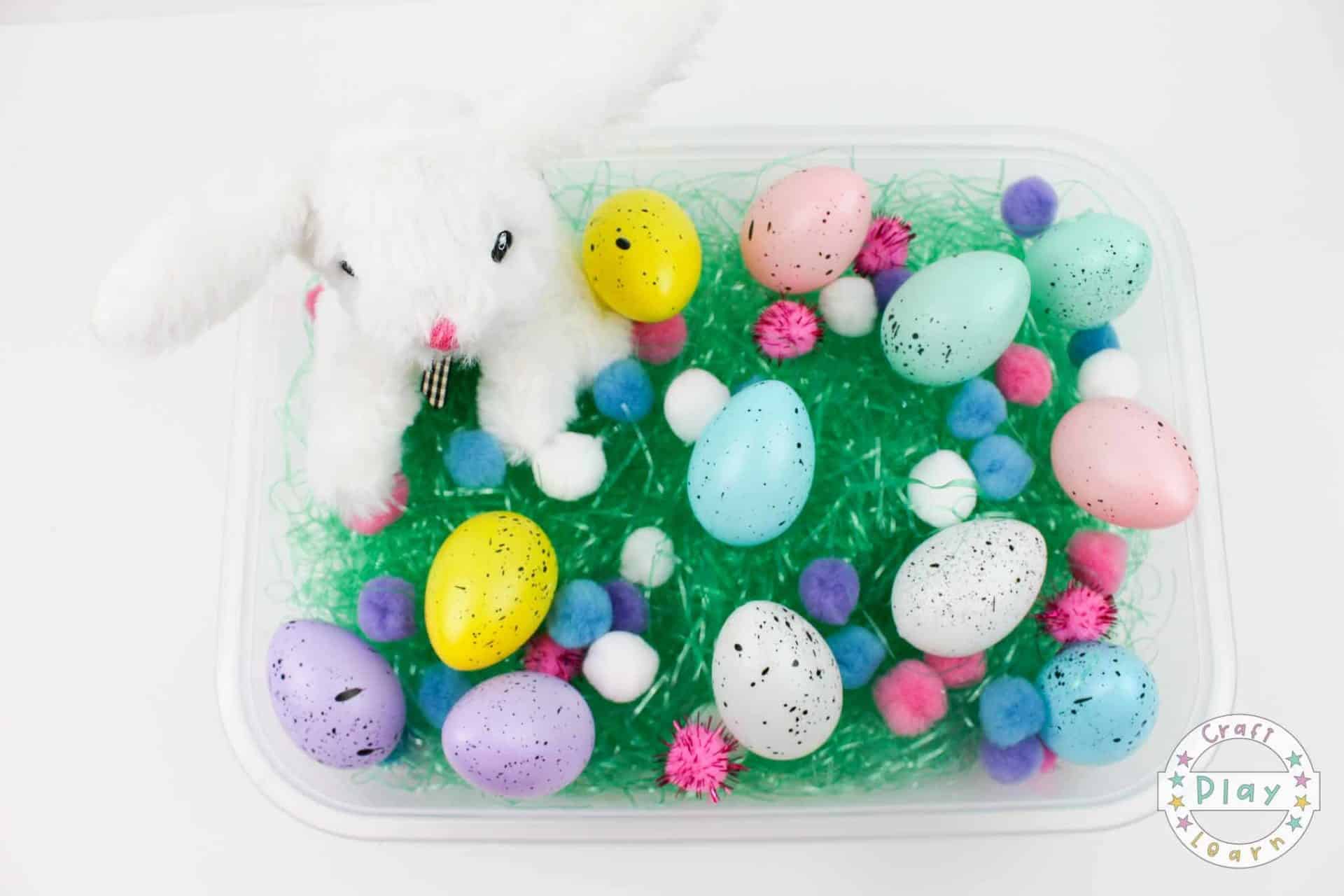 Easter Egg Sensory Bin For Kids - Craft Play Learn