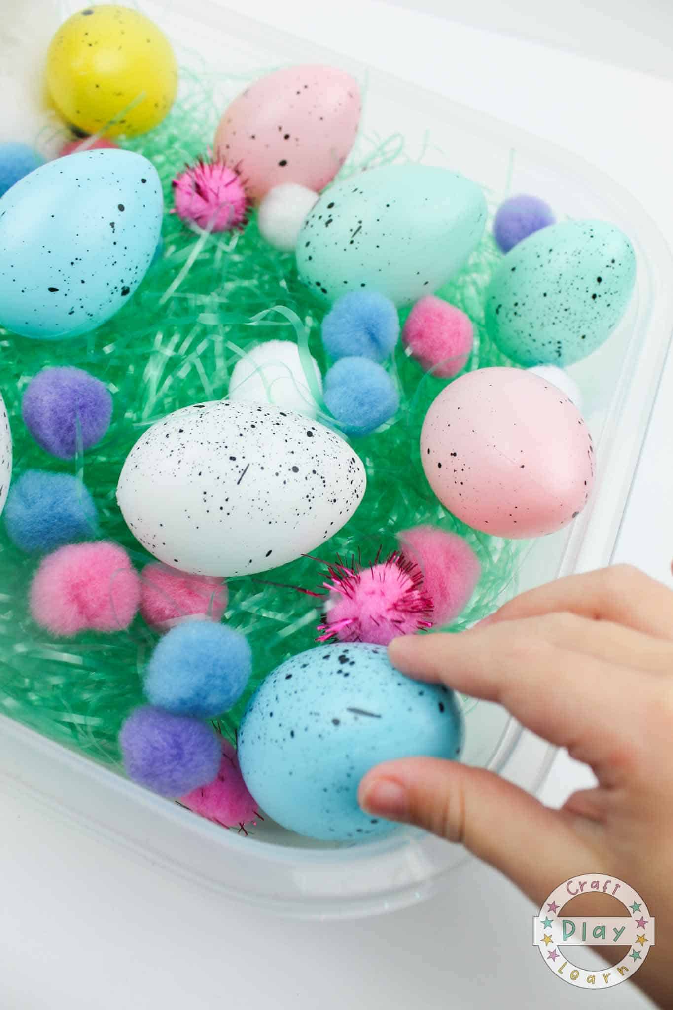 Easter Egg Sensory Bin For Kids - Craft Play Learn